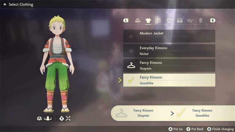 Pokémon Legends: Arceus - All male clothing options | PokéJungle