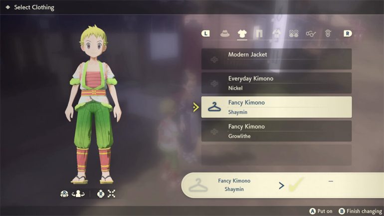 Pokémon Legends: Arceus - All male clothing options | PokéJungle