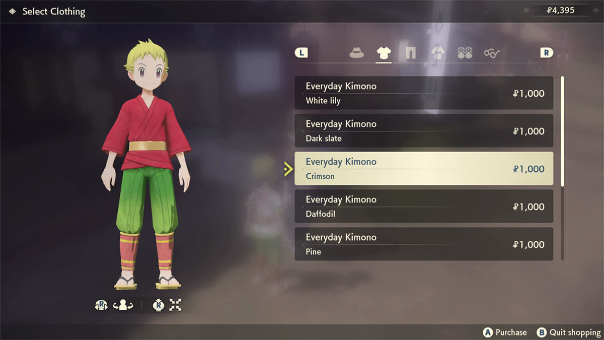 Pokémon Legends: Arceus - All male clothing options | PokéJungle