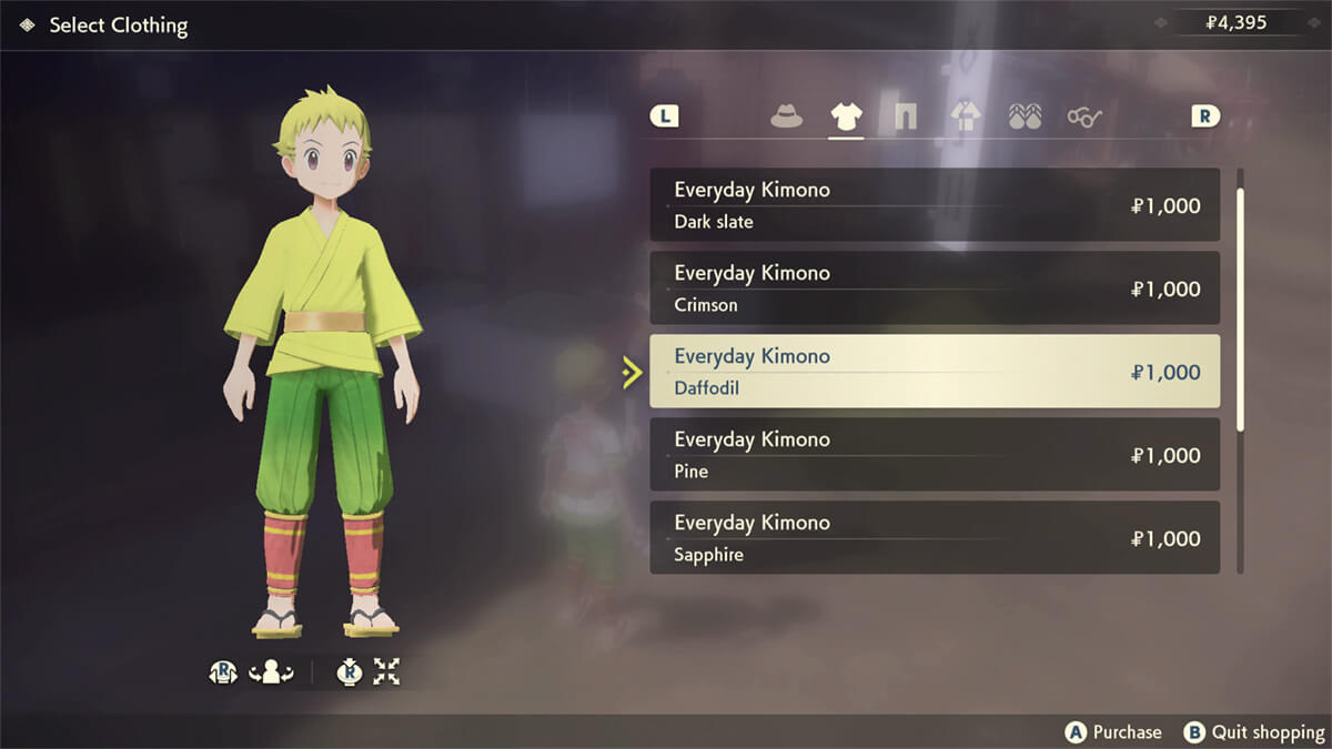 Pokémon Legends: Arceus - All male clothing options | PokéJungle