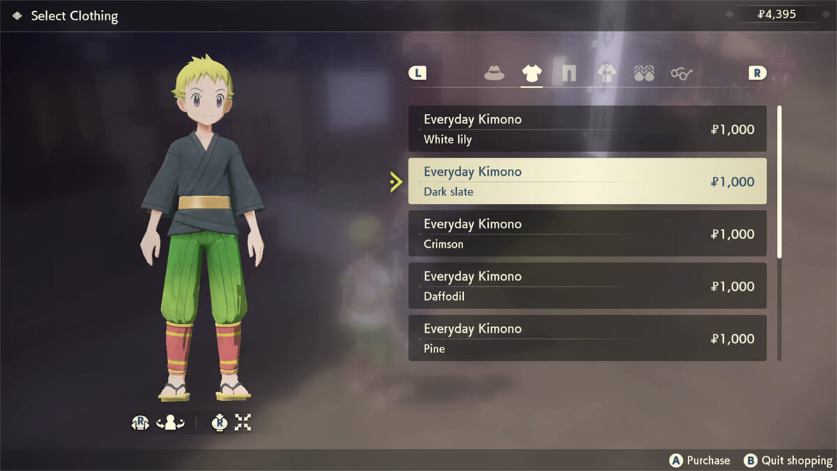 Pokémon Legends: Arceus - All male clothing options | PokéJungle