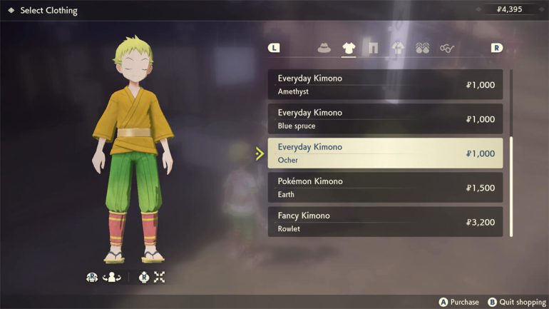 Pokémon Legends: Arceus - All male clothing options | PokéJungle