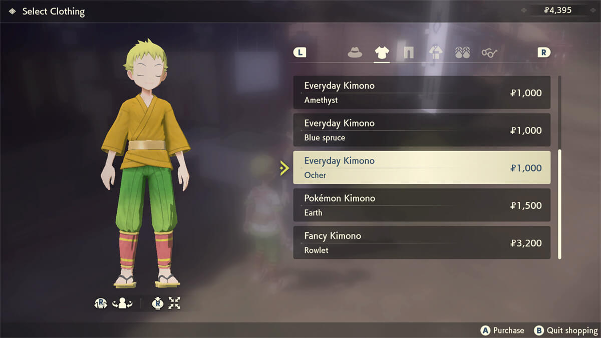 Pokémon Legends: Arceus - All male clothing options | PokéJungle