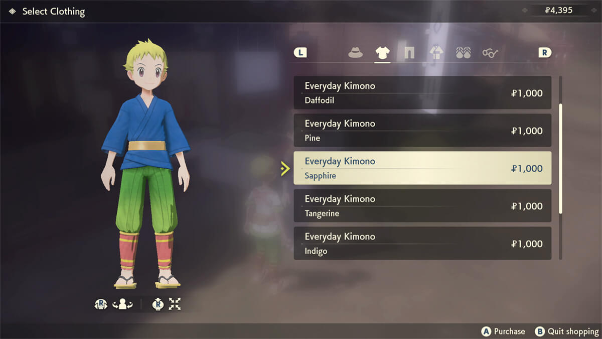 Pokémon Legends: Arceus - All male clothing options | PokéJungle