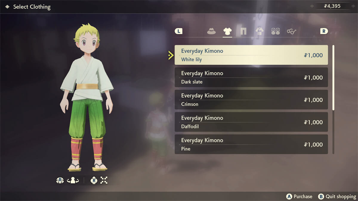 Pokémon Legends: Arceus - All male clothing options | PokéJungle