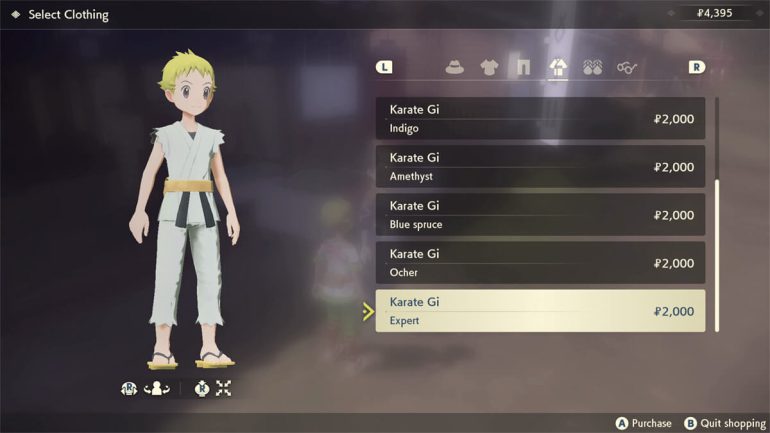 Pokémon Legends: Arceus - All male clothing options | PokéJungle