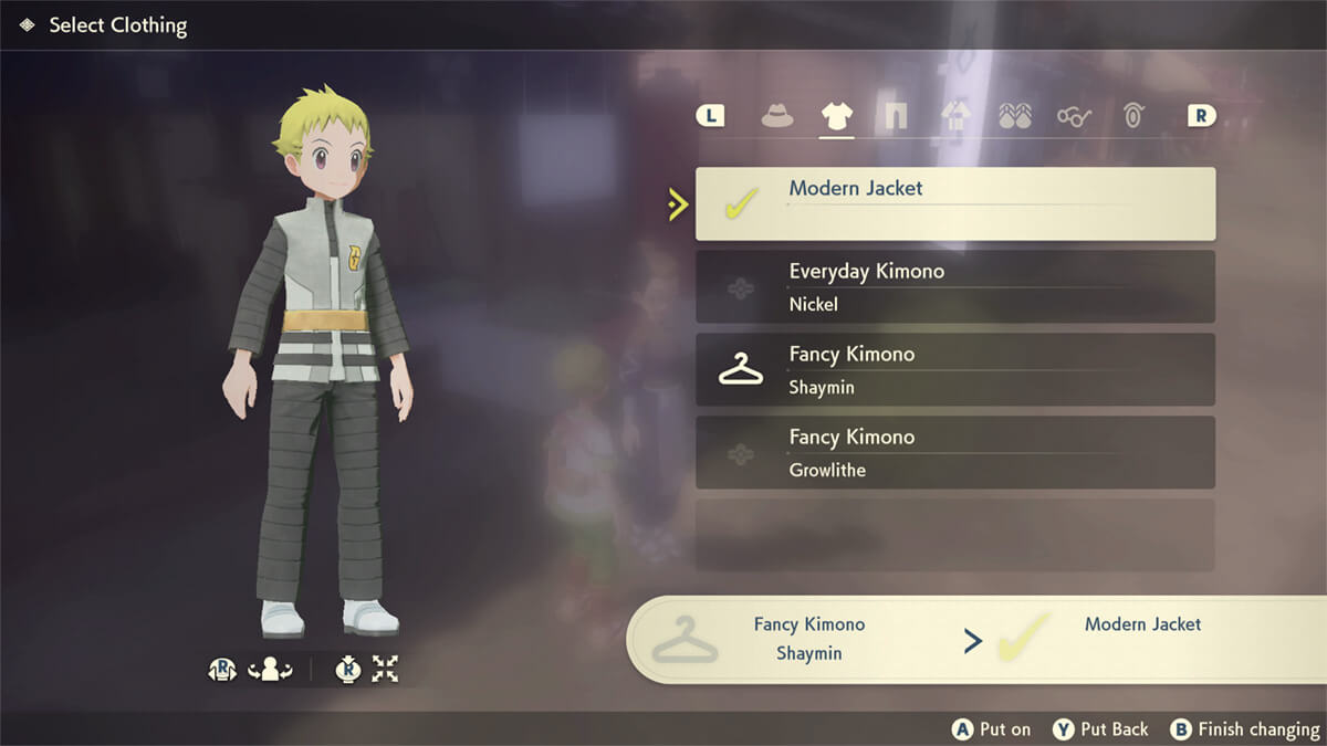 Pokémon Legends: Arceus - All male clothing options | PokéJungle