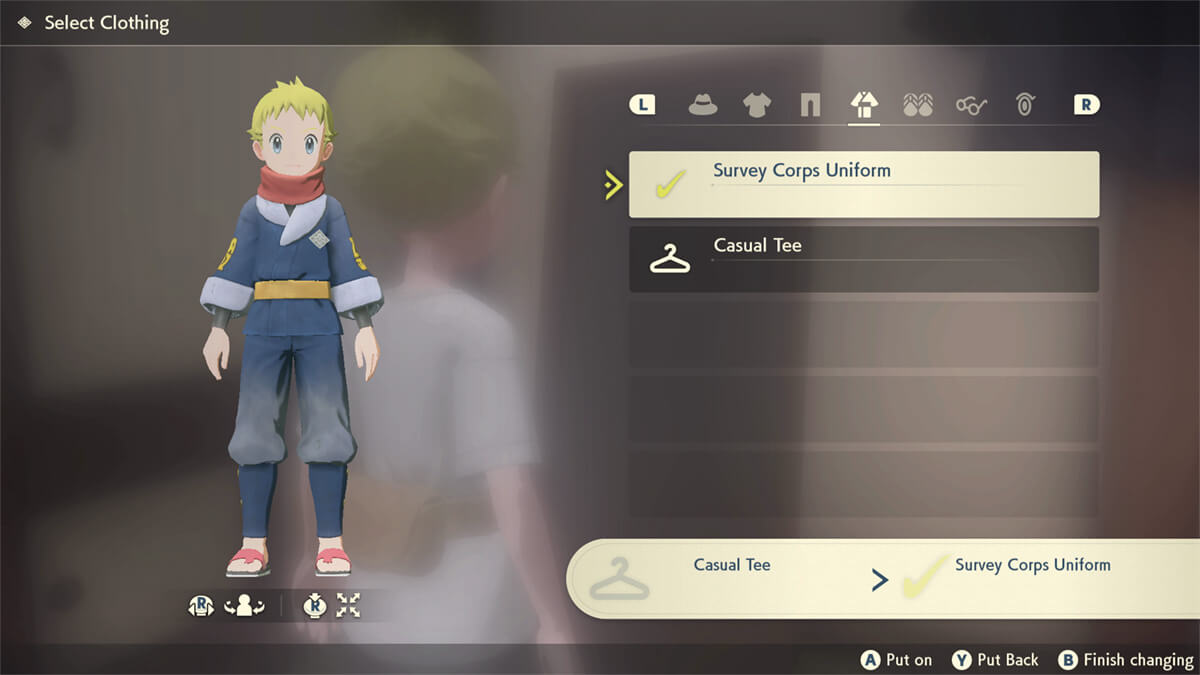 Pokémon Legends: Arceus - All male clothing options | PokéJungle