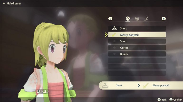 Pokémon Legends: Arceus - Hairystyles and hair color options | PokéJungle