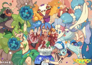 All Hatsune Miku Pokémon art and music videos from Project Voltage collab