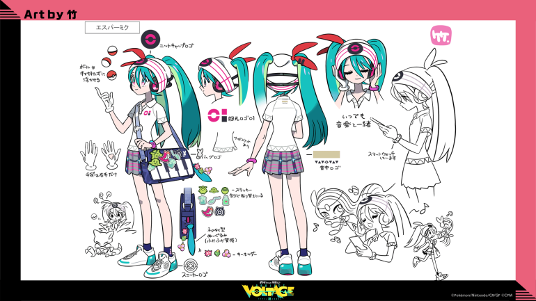 All Hatsune Miku Pokémon art and music videos from Project Voltage collab