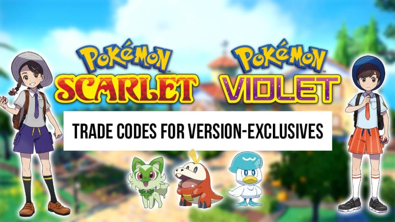 Pokémon Scarlet & Violet: Trade Codes for Version-Exclusive Pokémon ...