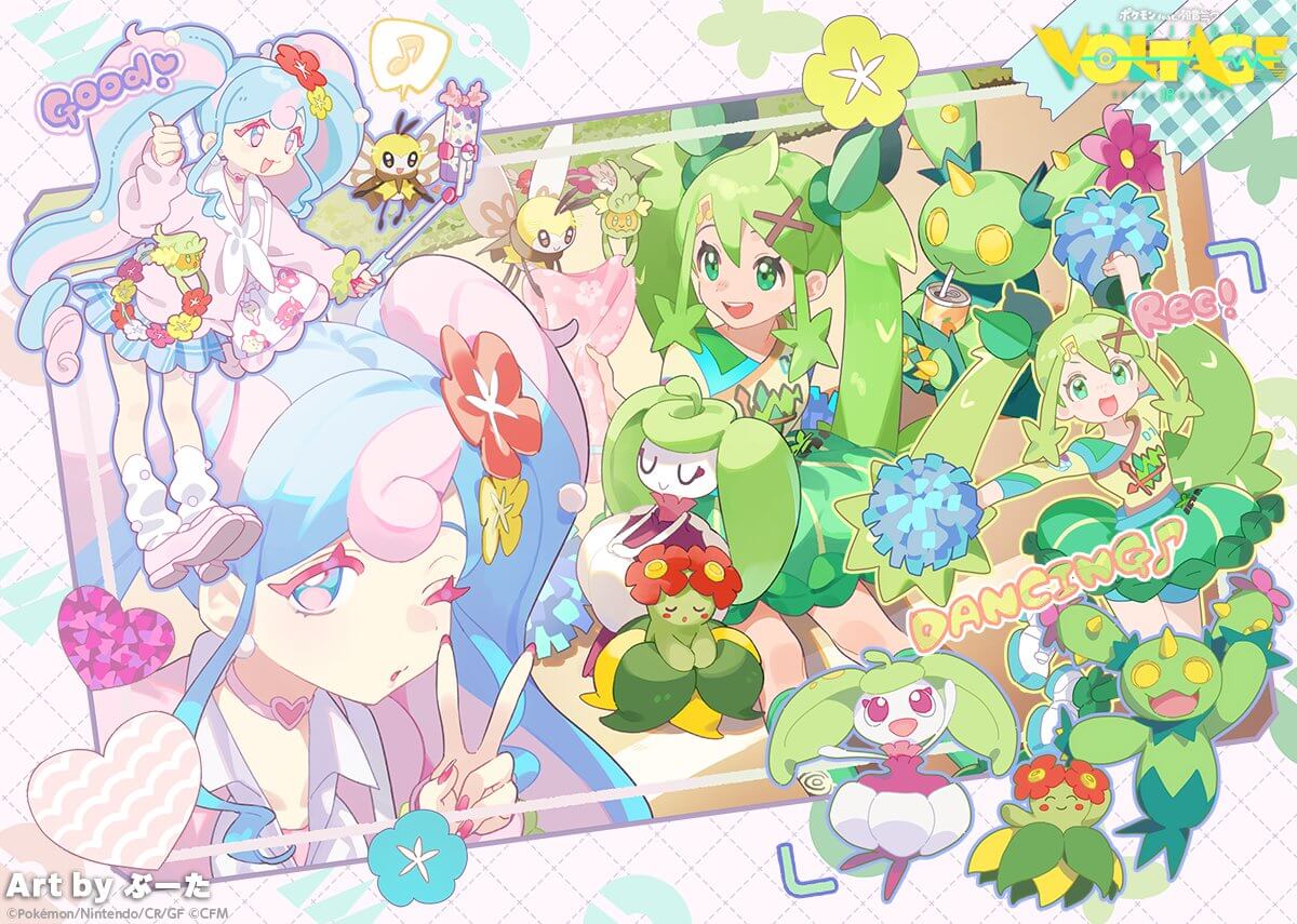 All Hatsune Miku Pokémon art and music videos from Project Voltage collab