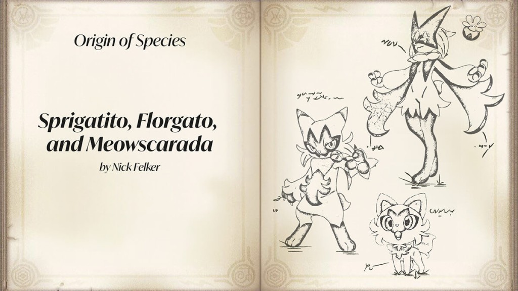 Sprigatito, Florgato, and Meowscarada | Origin of Species | PokéJungle