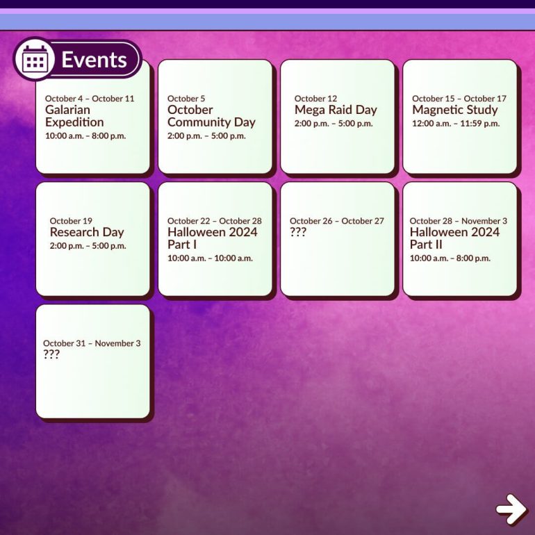 Pokémon GO events for October 2024 | PokéJungle
