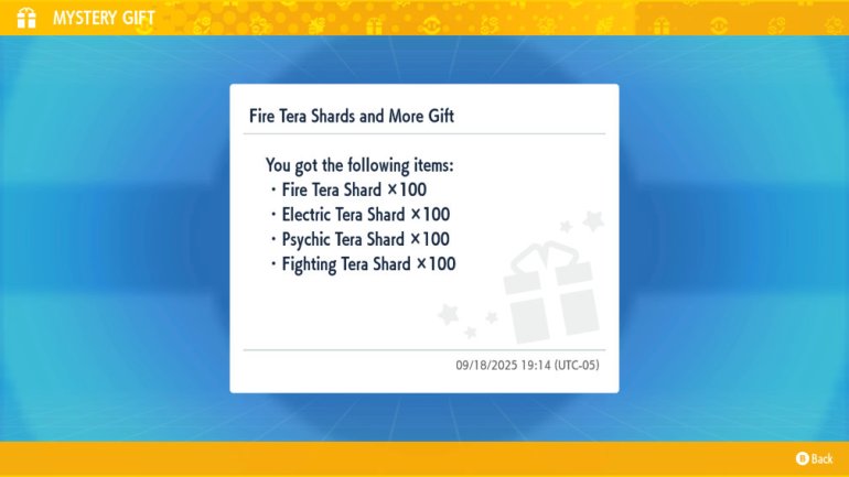 How to get the Shiny Chi-Yu Mystery Gift in Pokémon Scarlet & Violet ...